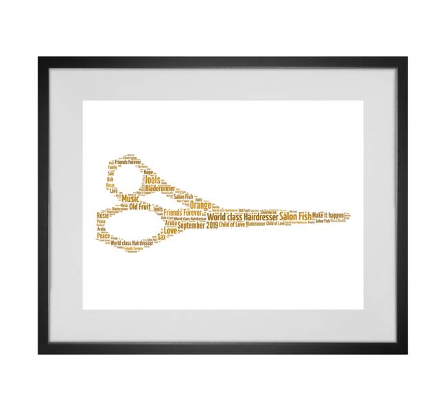 Personalised Gold Hairdressers, Barbers Scissors Word Art Print by Etsy ...