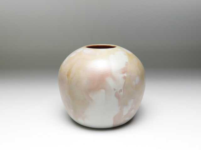 Small Round Ceramic Vase Wheel Thrown Earthenware Pottery With Sky Blue ...