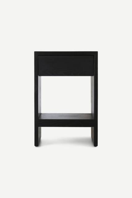 Slim Wooden Bedside Cabinet With Drawer/Small Nightstand Storage by ...