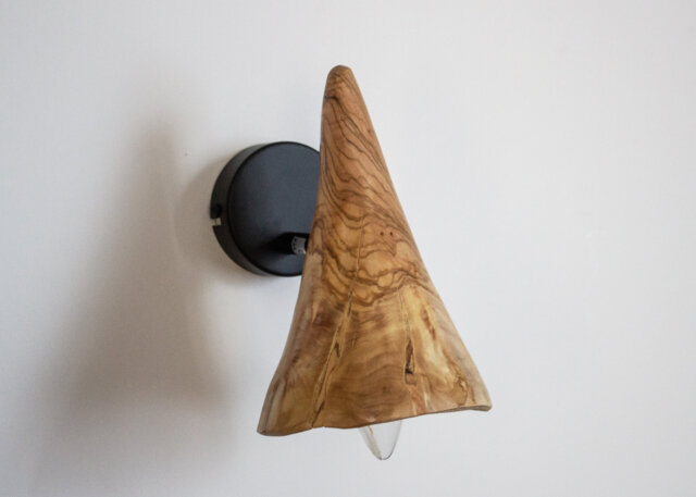 Wall Lamp, Wooden Scone, Modern Scone Light, Bedroom Lights, Plug in ...