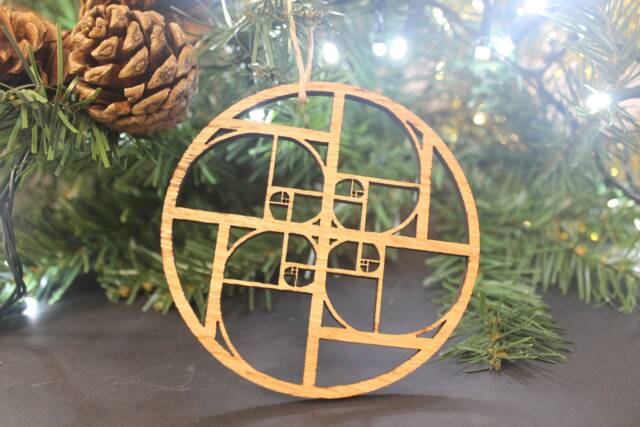 Christmas Tree Decoration Fibonacci Golden Ratio Phi Sacred Geometry ...