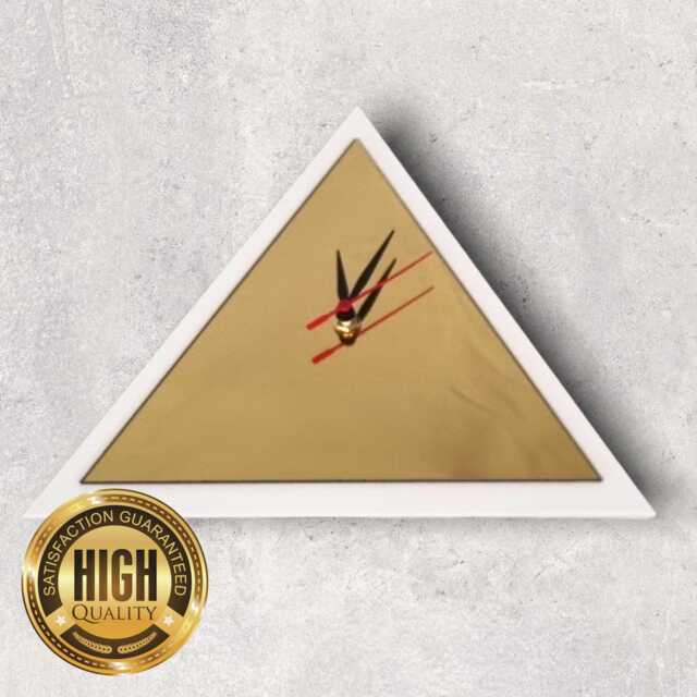 Triangle Shaped Clocks - Two Colour Clock, Many Colou Choices & Bespoke ...