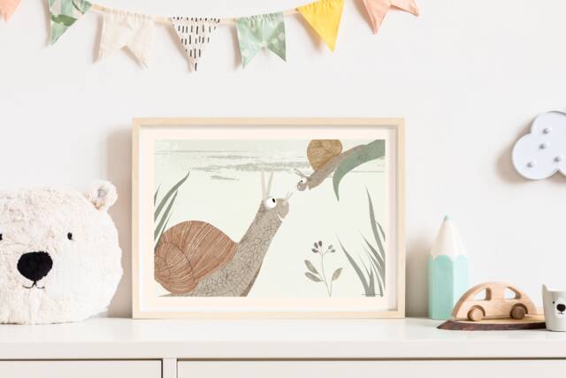 Poster Snails, Poster A4, Illustrations, Animal Posters by Etsy ...