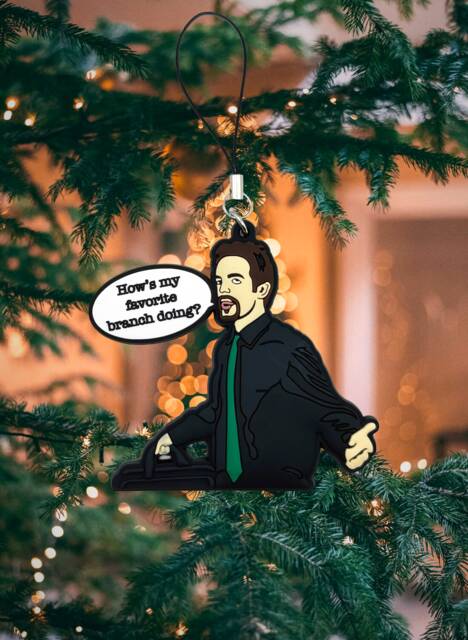 3D PVC How's My Favorite Branch Doing? Hanging Ornament - Ryan Howard Temp Michael Scott Dwight ...