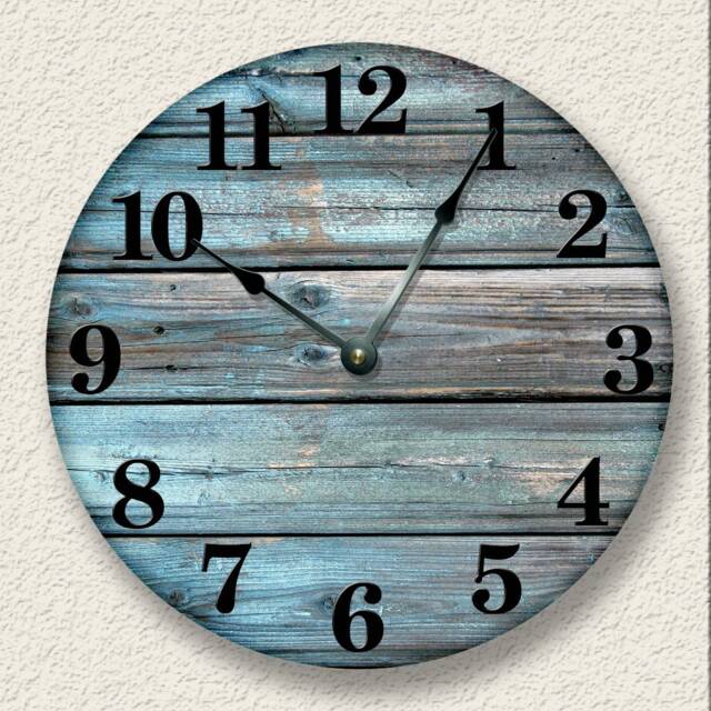 House Warming Gift Living Room Clock Wall Home Decor Old Barn Boards ...