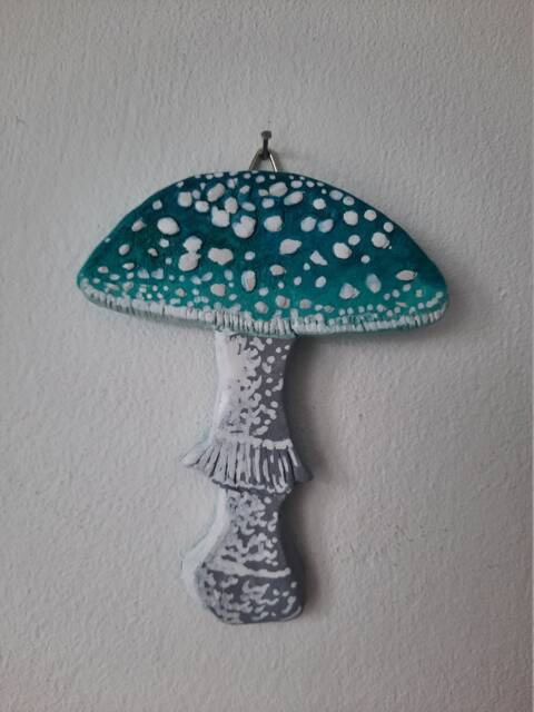 Ceramic Blue Toadstool Wall Decor by Etsy | ufurnish.com