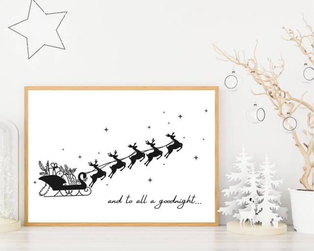 And To All A Goodnight - Christmas Decor Digital Print Files Download ...