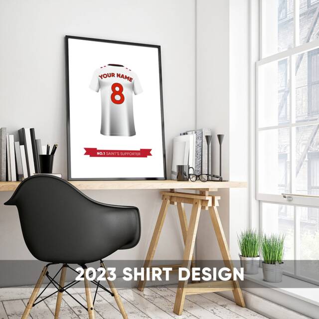 Personalised Any Name & Number - Southampton Fc Football Shirt Print ...