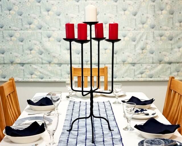 Peek Through Large Candelabra, Five Candle Sticks, Traditional, Hand ...