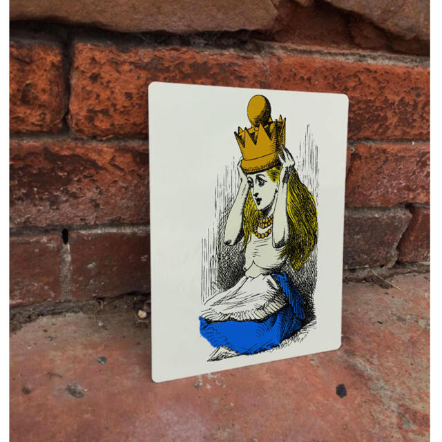 Alice in Wonderland Crown Advertising Enamel Metal Tin Sign Wall Plaque ...