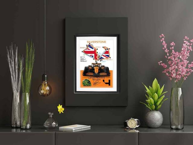 Lando Norris Mclaren Formula One Car - F1 & Track A4 Wall Art Gift ...