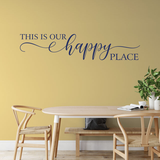 This Is Our Happy Place, Vinyl Wall Decal, Words Lettering , Sticker by ...