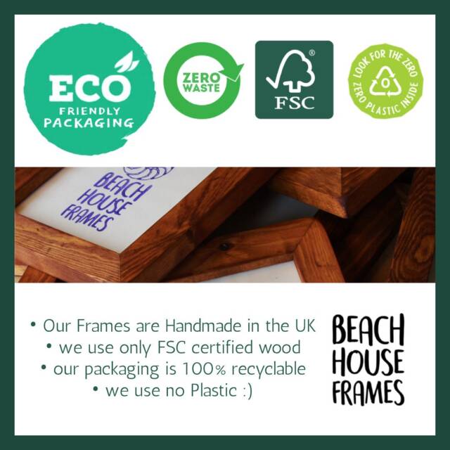 8x10 Blue Handmade Rustic Picture Frame - Beach Vintage Mounted Option ...