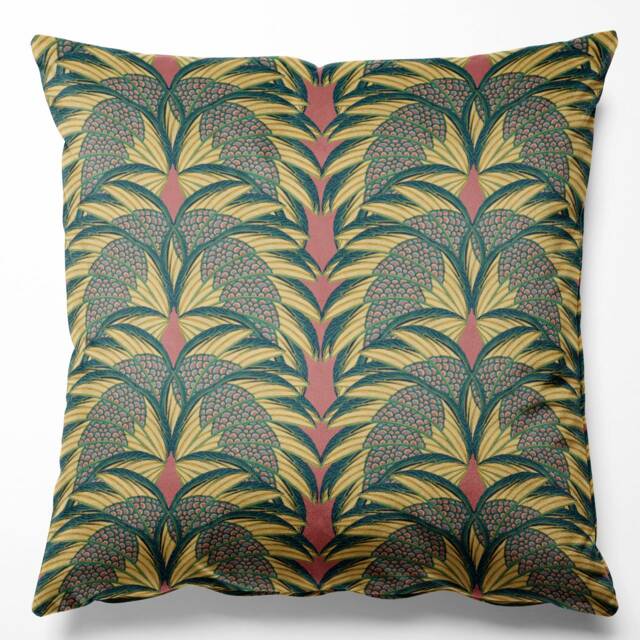 Plume Rose Velvet Cushion Luxury Home Decor Covers Luxe Patterned ...
