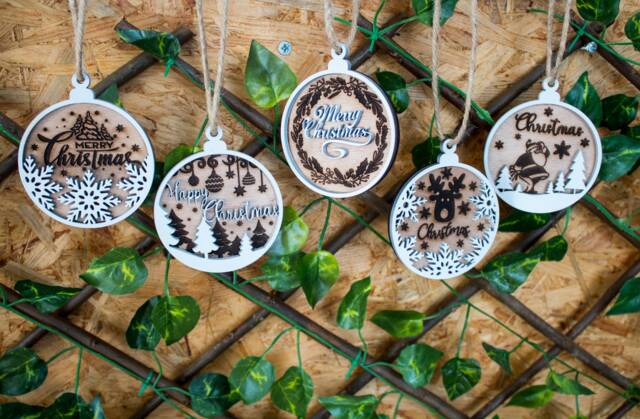 Personalized Christmas Ornament, Wooden Name Ornaments, Family Tree ...