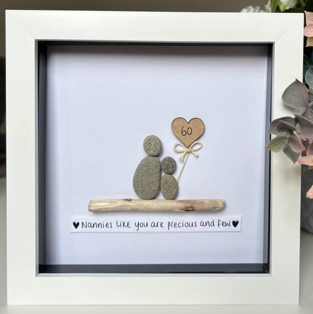 Nanny Birthday Gift - For Nana Her -Birthday Pebble Art Mother's Day ...