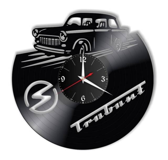 Trabant Ddr Record Clock, Vinyl, Retro, Wall Individual, Gift, Living ...