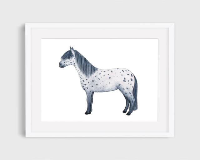 A4 Or A5 Spotty Pony Print, Horse Watercolour, Artwork by Etsy ...