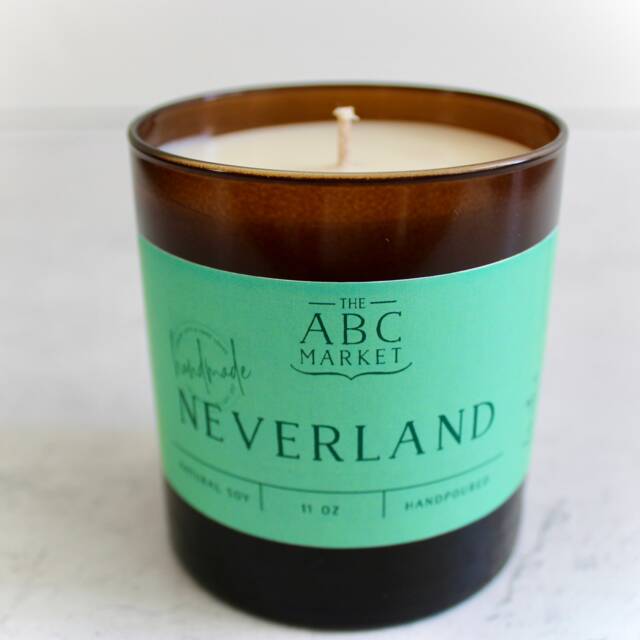 Bookish Inspired Candle, Neverland, Peter Pan Coconut Summer Tropical ...
