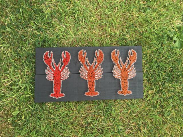 3 Lobster String Art, Lobster, Sea Aminals, Seaside, Wall Art by Etsy ...