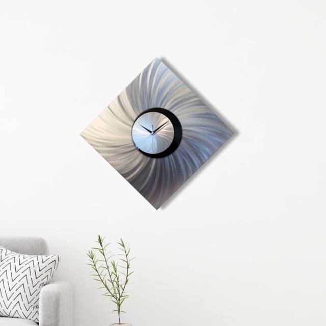 "Abstract Art Decor Wall Clock Contemporary Extra Large Modern Home ...