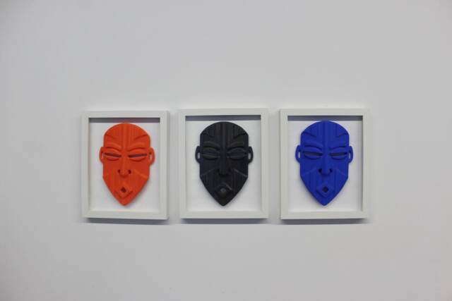 Minimalist 3D Decor - Wall Art Living Room Hanging Masks Modern Urban ...