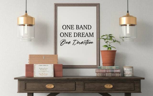 One Band, Dream, Direction A4 Print - 1D, Harry Styles, Niall Horan ...