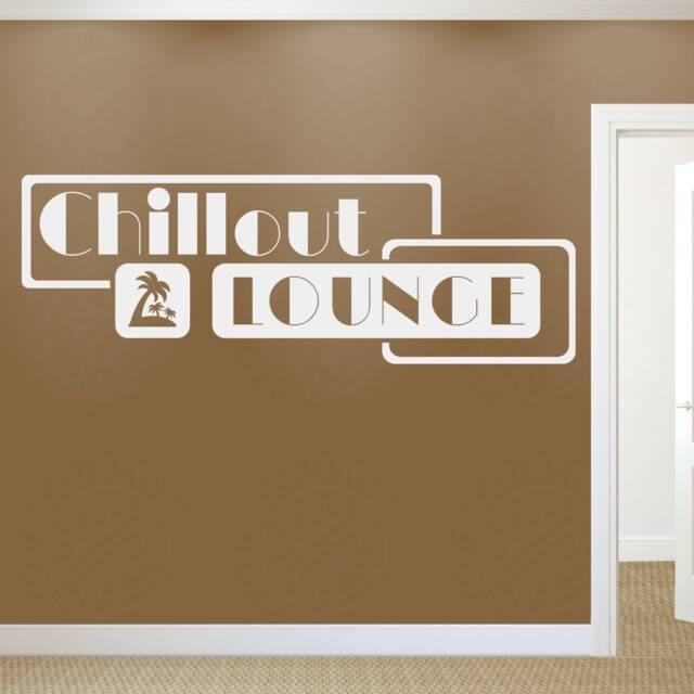 Wall Decal Chillout Lounge Slogan Motif Decoration Lettering ...