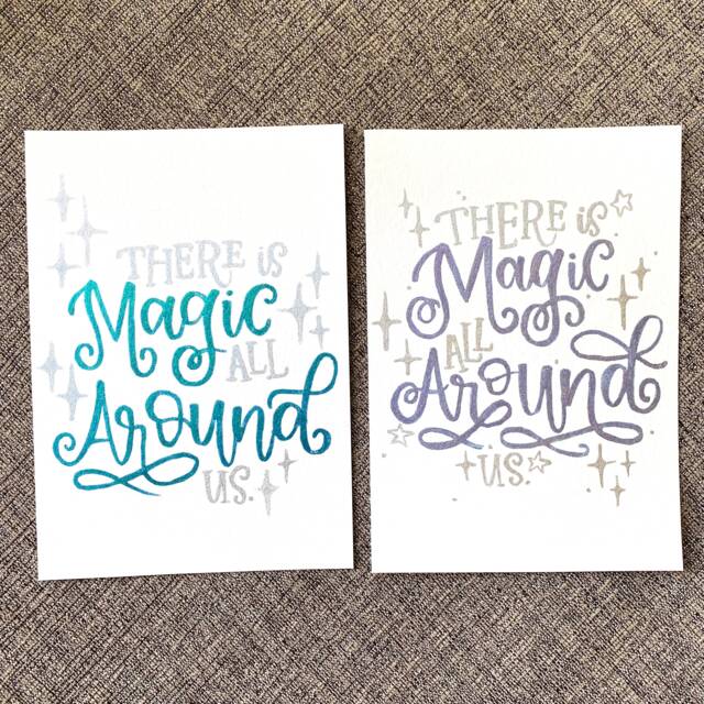 There Is Magic All Around Us - Original Metallic Color-Shifting ...