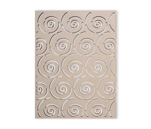 Wood Swirl Lattice - Mandala Wall Art For Home Decor, Panels, Overlays ...