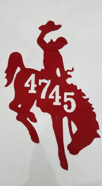 Personalized Wyoming Steamboat Sign - Custom Bucking Horse & Rider ...