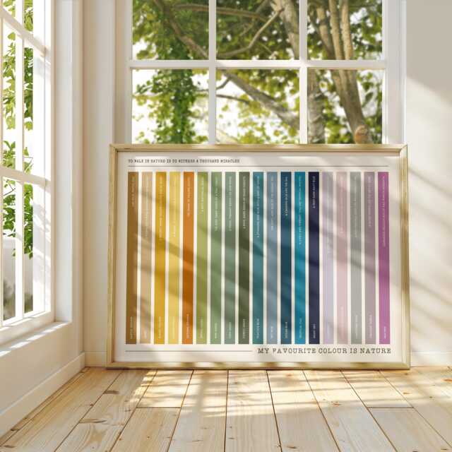 My Favourite Colour Is Nature Print - Chart Spectrum Adventure, Hiking ...