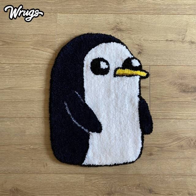 Penguin Hand Tufted Rug - Gunter Custom Personalised Quirky Home Decor ...