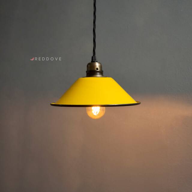 E27 Ceiling Light Shade Enamel Light Shades - Various Colours by Etsy ...