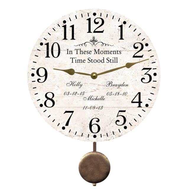 Custom in These Moments Time Stood Still Pendulum Clock - Perfect For ...