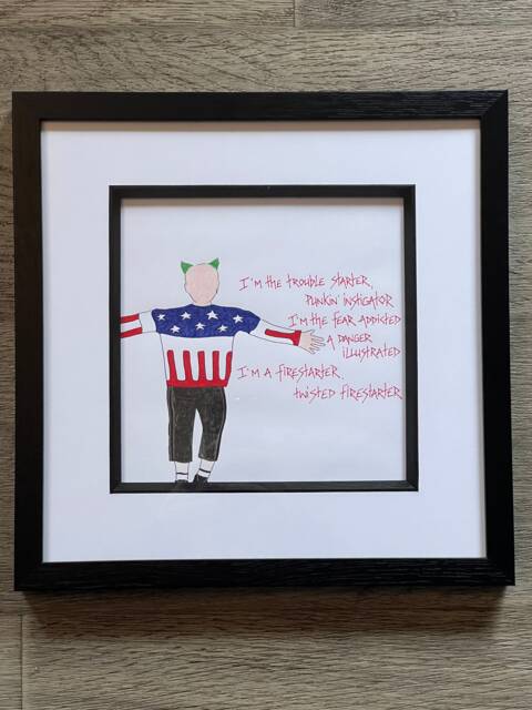 The Prodigy Fire Starter Hand Drawn Original Framed Artwork by Etsy ...