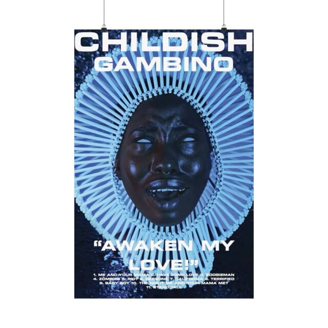 Childish Gambino - Poster - Rap Poster, Hip-Hop by Etsy | ufurnish.com