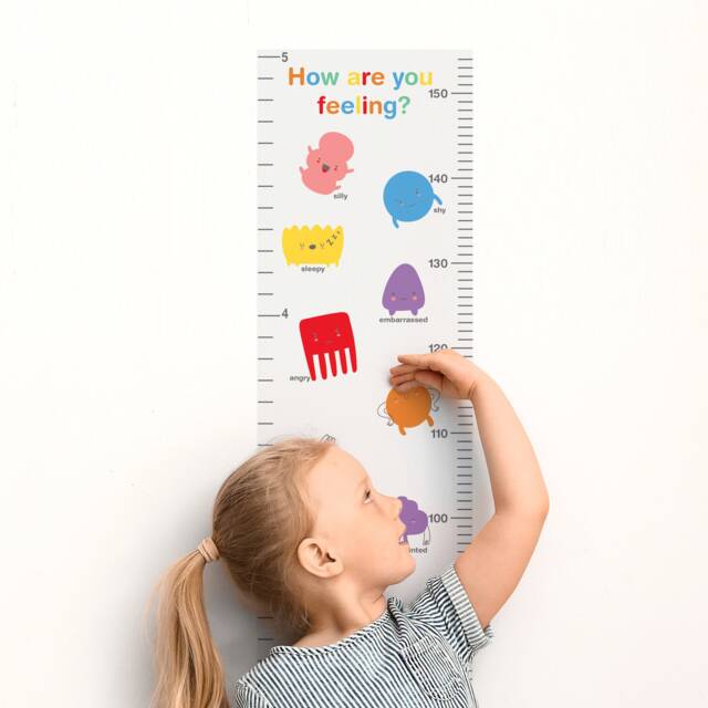 Feelings & Emotions Height Chart Wall Sticker - Growth Decal PVC Free ...