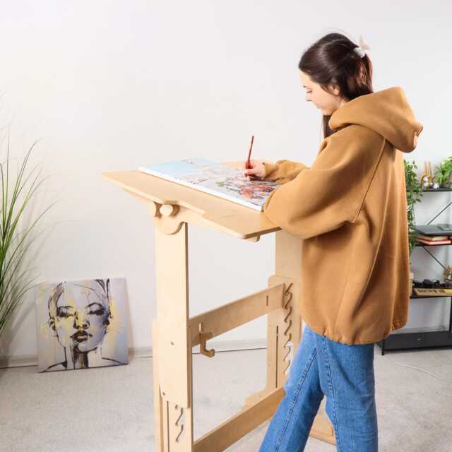 Adjustable Standing Desk Plywood Home Office Workstation by Etsy ...