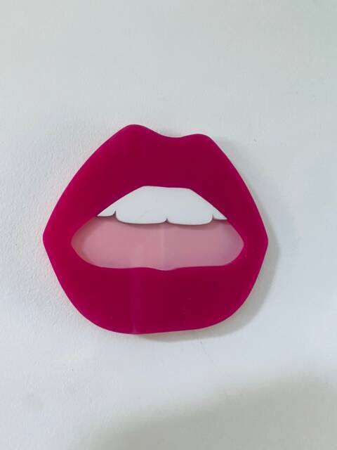 Mini Hot Pink Acrylic Lips Wall Decor by Etsy | ufurnish.com