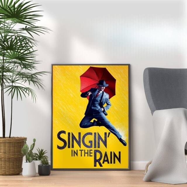 Singin' in The Rain Poster Broadway Musical Wall Art by Etsy | ufurnish.com