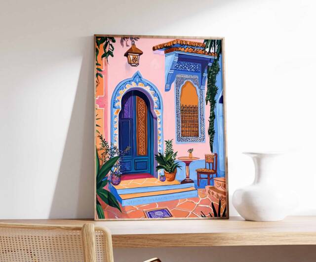 Islamic Poster, Middle Eastern Decor, Botanical Print, Arabic Wall Art ...