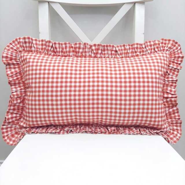 Bohemian Frill Linen Gingham Pillow Cover - Color Options With Edges Hello Mello Store by Etsy ...