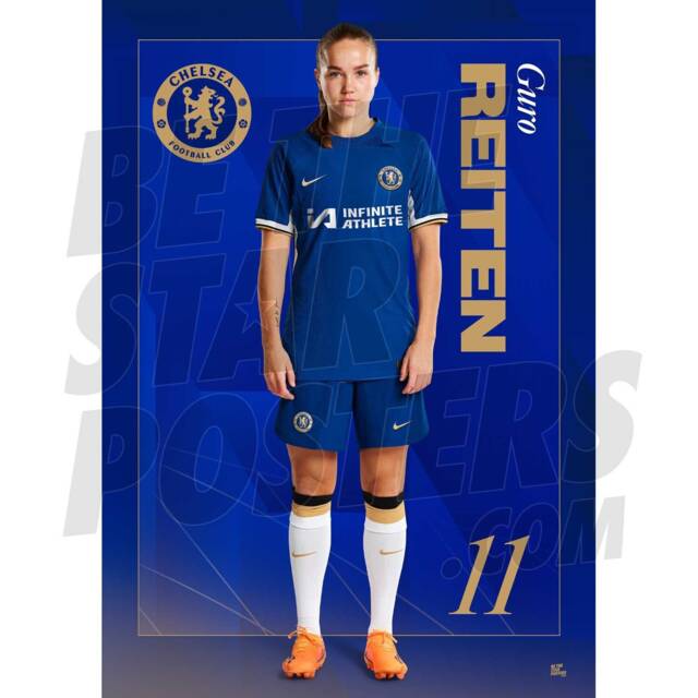 Chelsea Women Fc Reiten 23/24 Headshot Poster - Officially Licensed ...