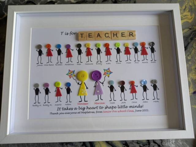 Thank You Teacher, Best Teacher Gift, From All Of The Class, Button ...