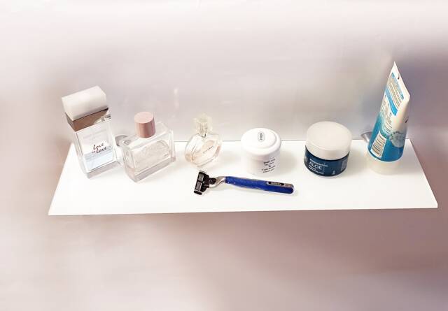 Glass Shelf Made Of Colored Lacquered Glass & Polished Edges, Thickness ...