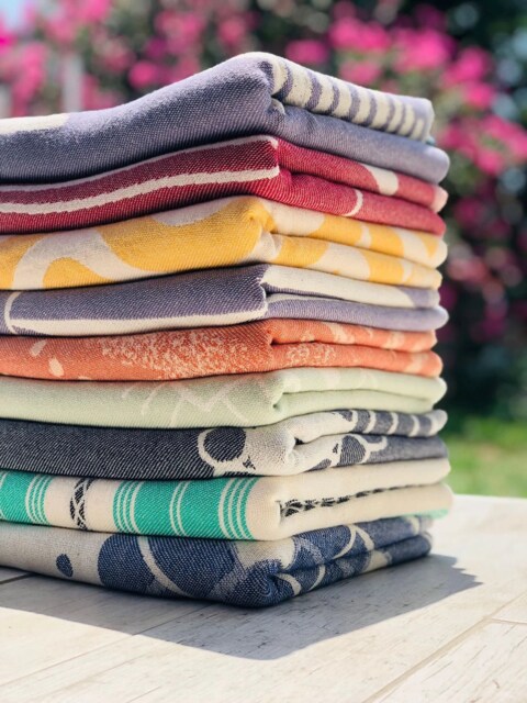 Turkish Beach Towel - Picnic Blanket - Throw Yoga Mat Sarong 100% ...