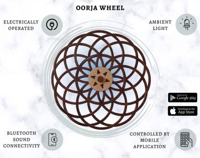 Wooden Kinetic Sculpture, 24/36/48 Inches, Bluetooth Connectivity, Seed ...