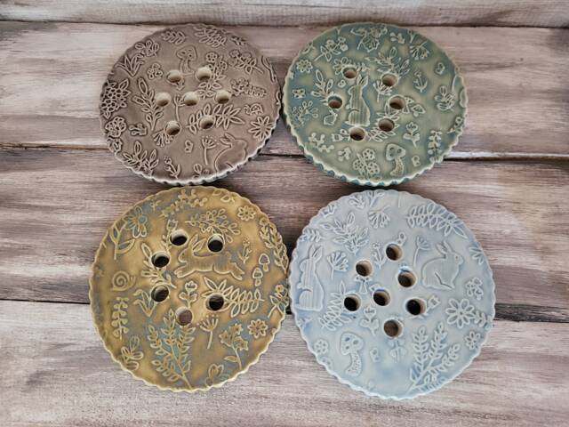 Flower Frogs Pottery Home Decor Vase Toppers Bunnies Highly Requested ...