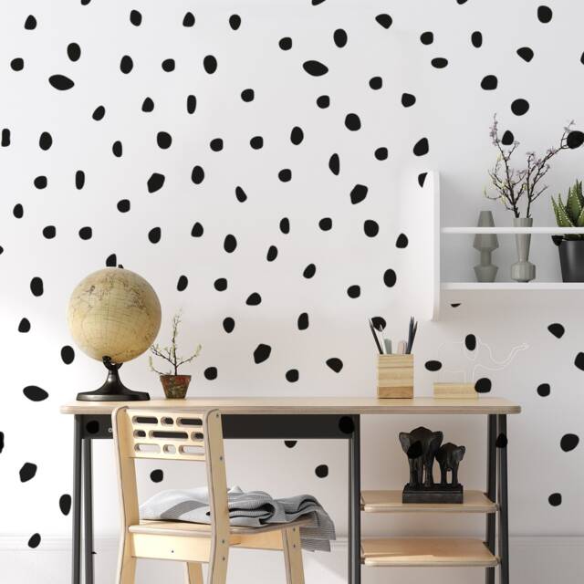 Polka Dot Wall Decals, Dalmatian Stickers, Boho Dots, Modern Nursery ...